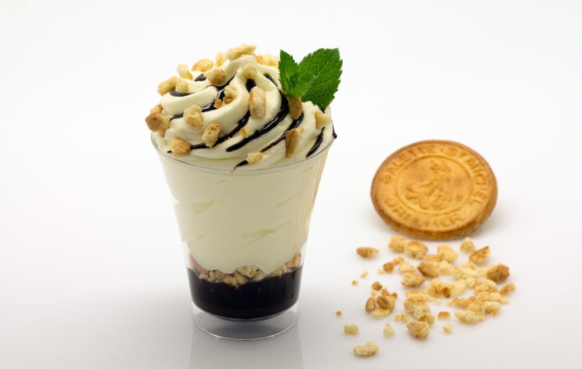 St Michel Professionnel - Yaourt glacé au coulis de chocolat et éclats ...